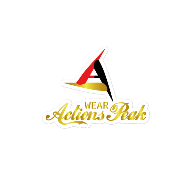 ACTION PEAK GOLD STICKER – Actions Peak
